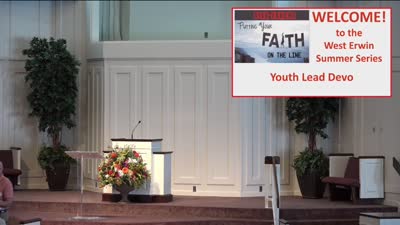 Wednesday Night Devo | West Erwin Church of Christ - Youth Lead Devo ...